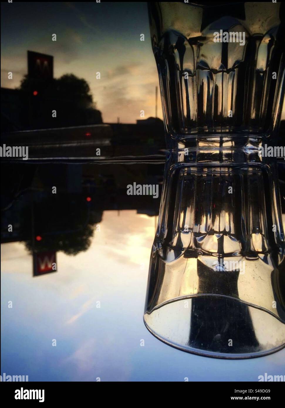 Glass reflection upside hi-res stock photography and images - Alamy