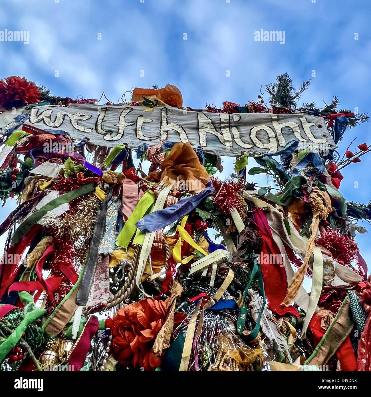 Twelfth Night Banner London Stock Photo - Alamy