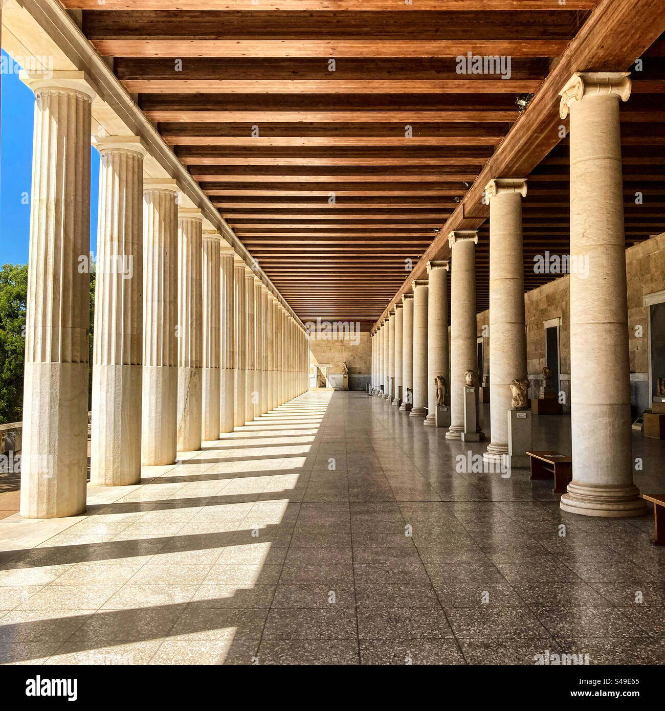 Stoa of Attalos, Ancient Agora of Athens Stock Photo - Alamy