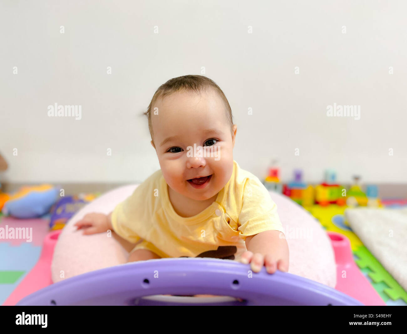 Baby Play time Happiness Stock Photo - Alamy