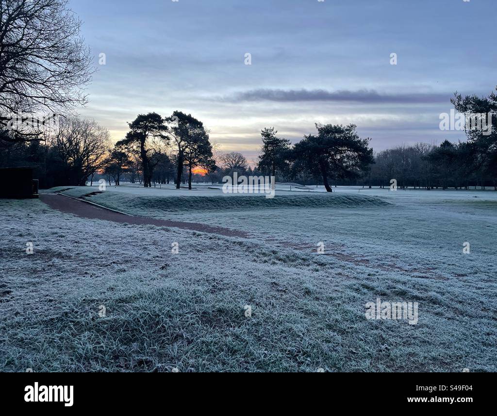 Frozen golf course hi-res stock photography and images - Alamy