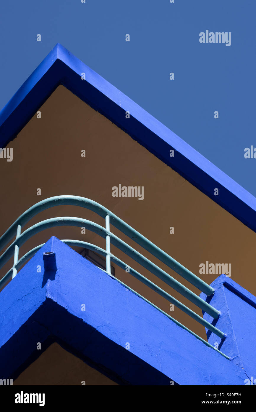 Blue balcony hi-res stock photography and images - Alamy
