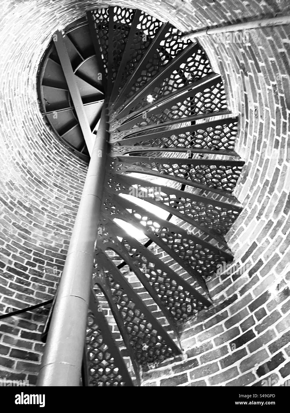 Lighthouse staircase Black and White Stock Photos & Images - Alamy