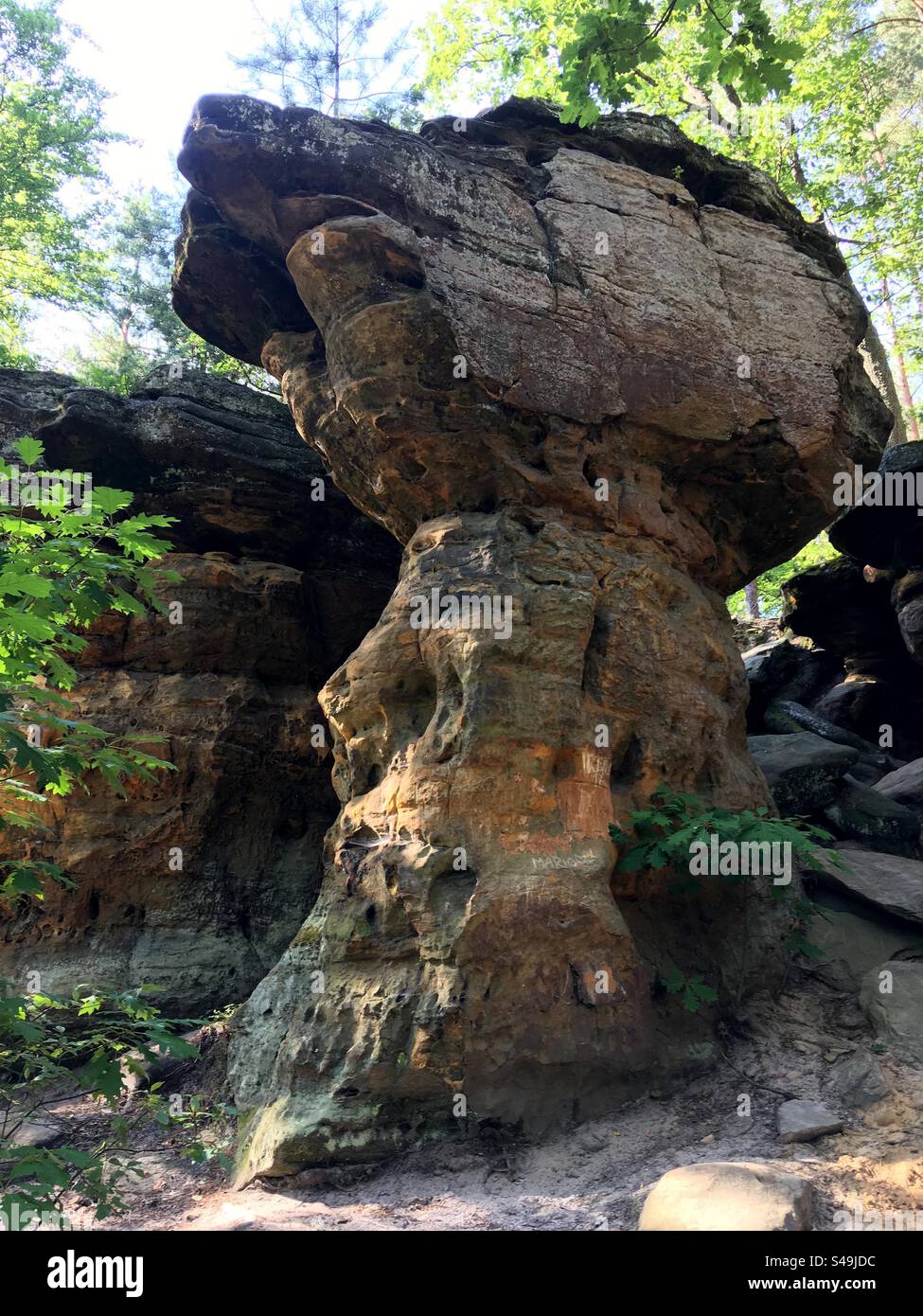 Unique rock in Poland Stock Photo - Alamy