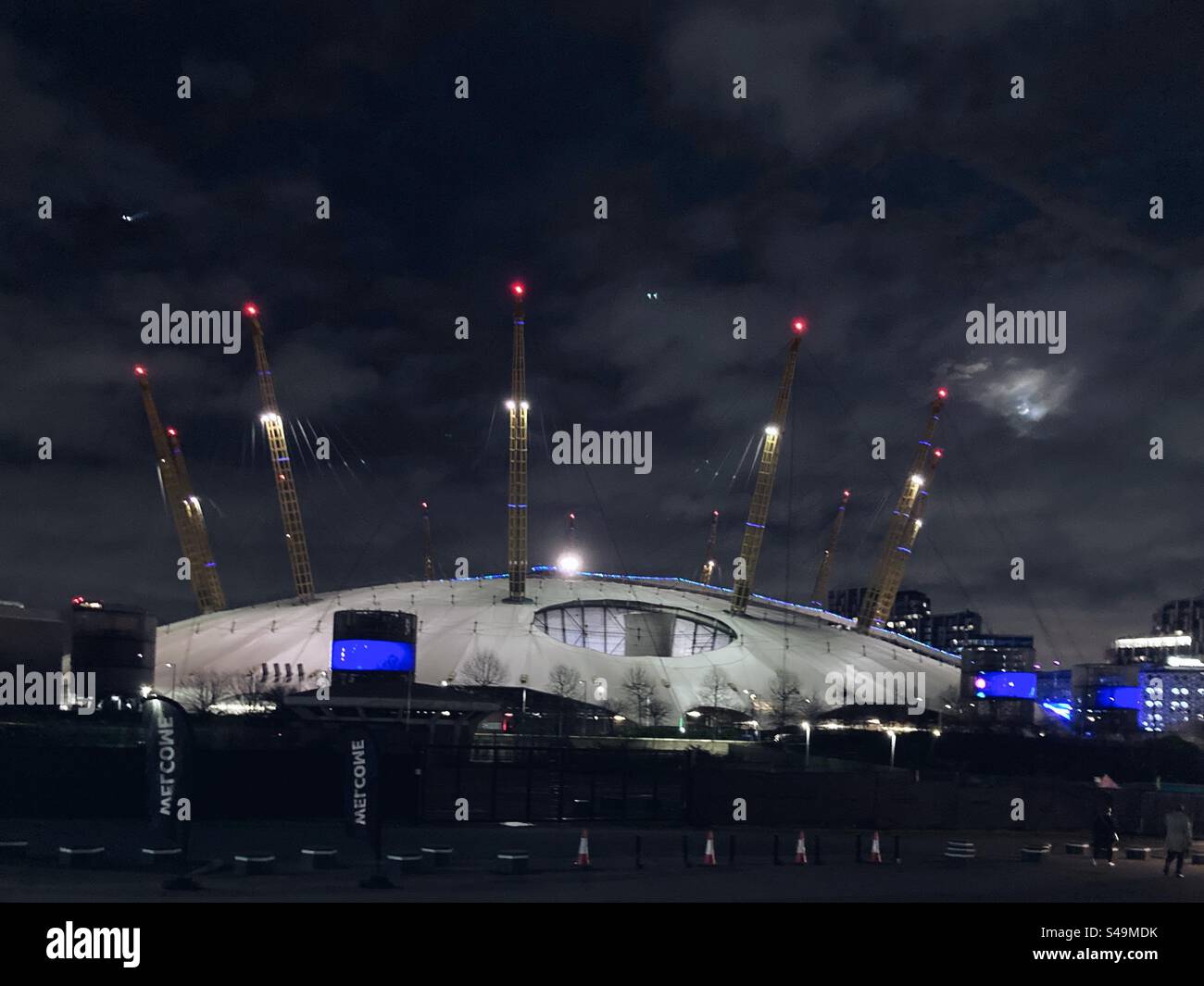 Millennium dome greenwich london night hi-res stock photography and ...