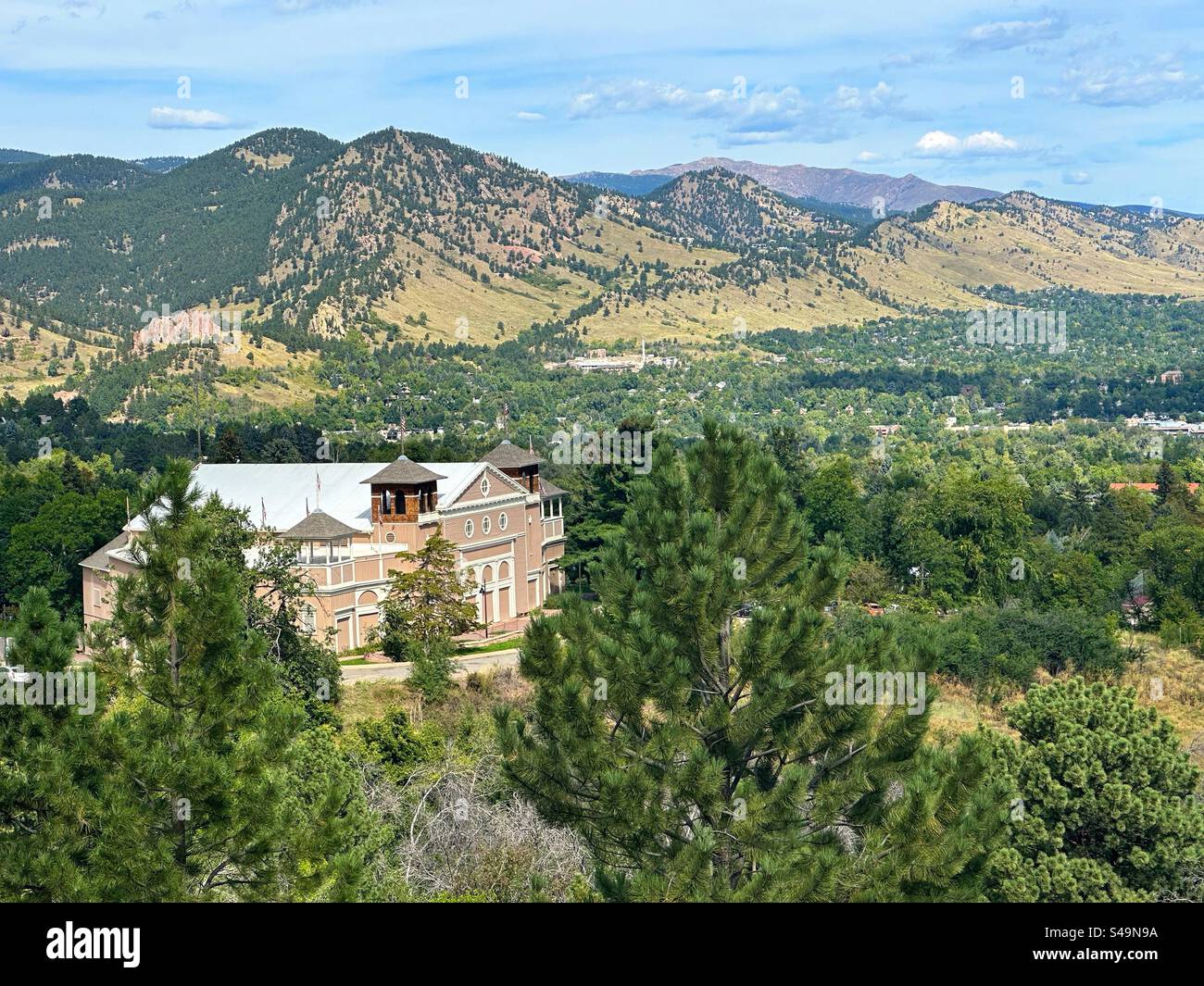 Boulder, Colorado, USA: View of Chautauqua Auditorium from a distance ...
