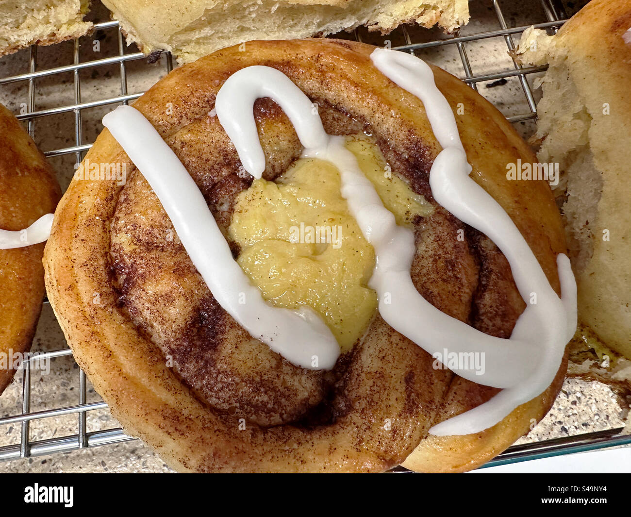 Norwegian sonboller, skoleboller, sun buns, or sunshine buns are made ...
