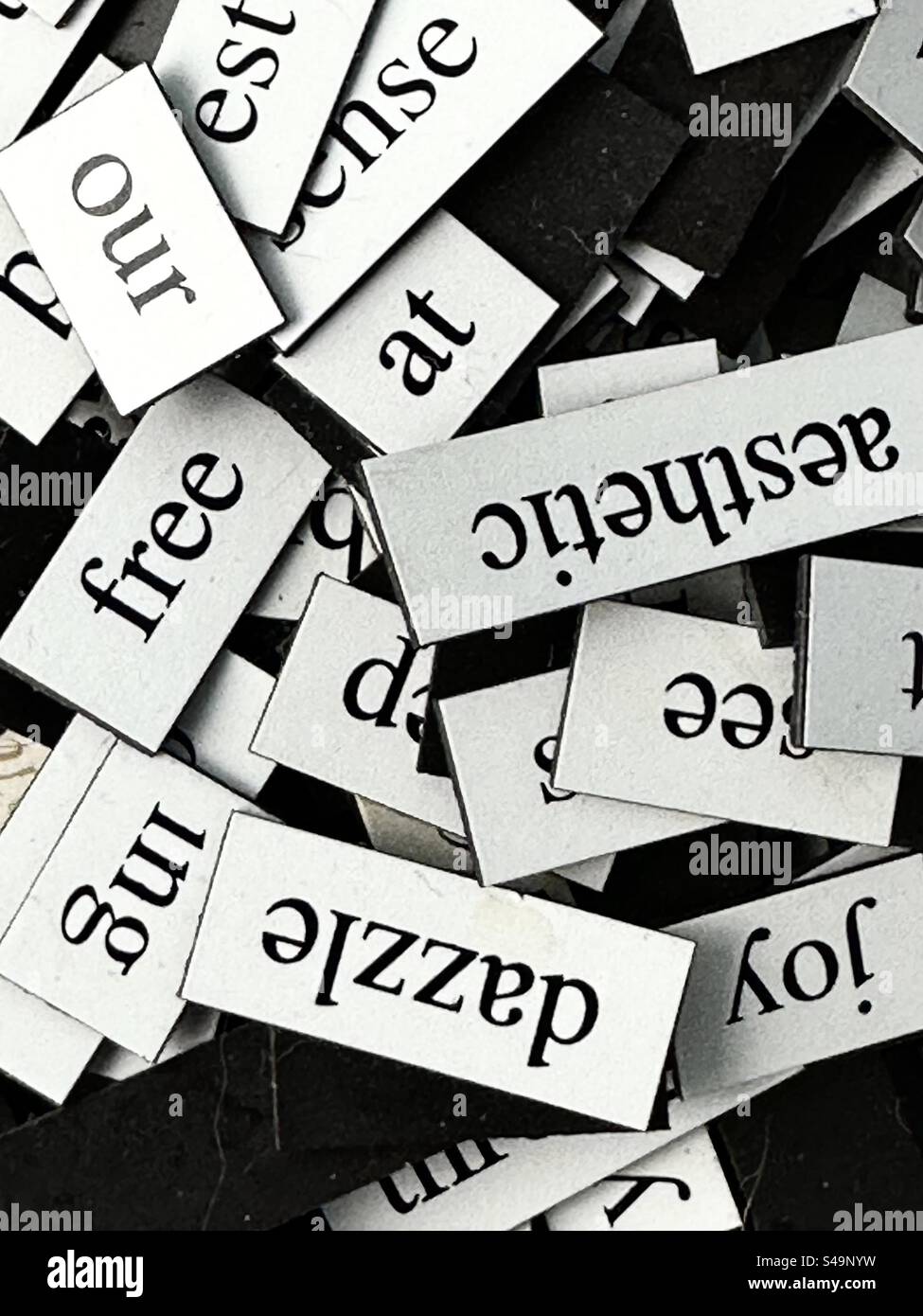 Magnetic poetry hi-res stock photography and images - Alamy