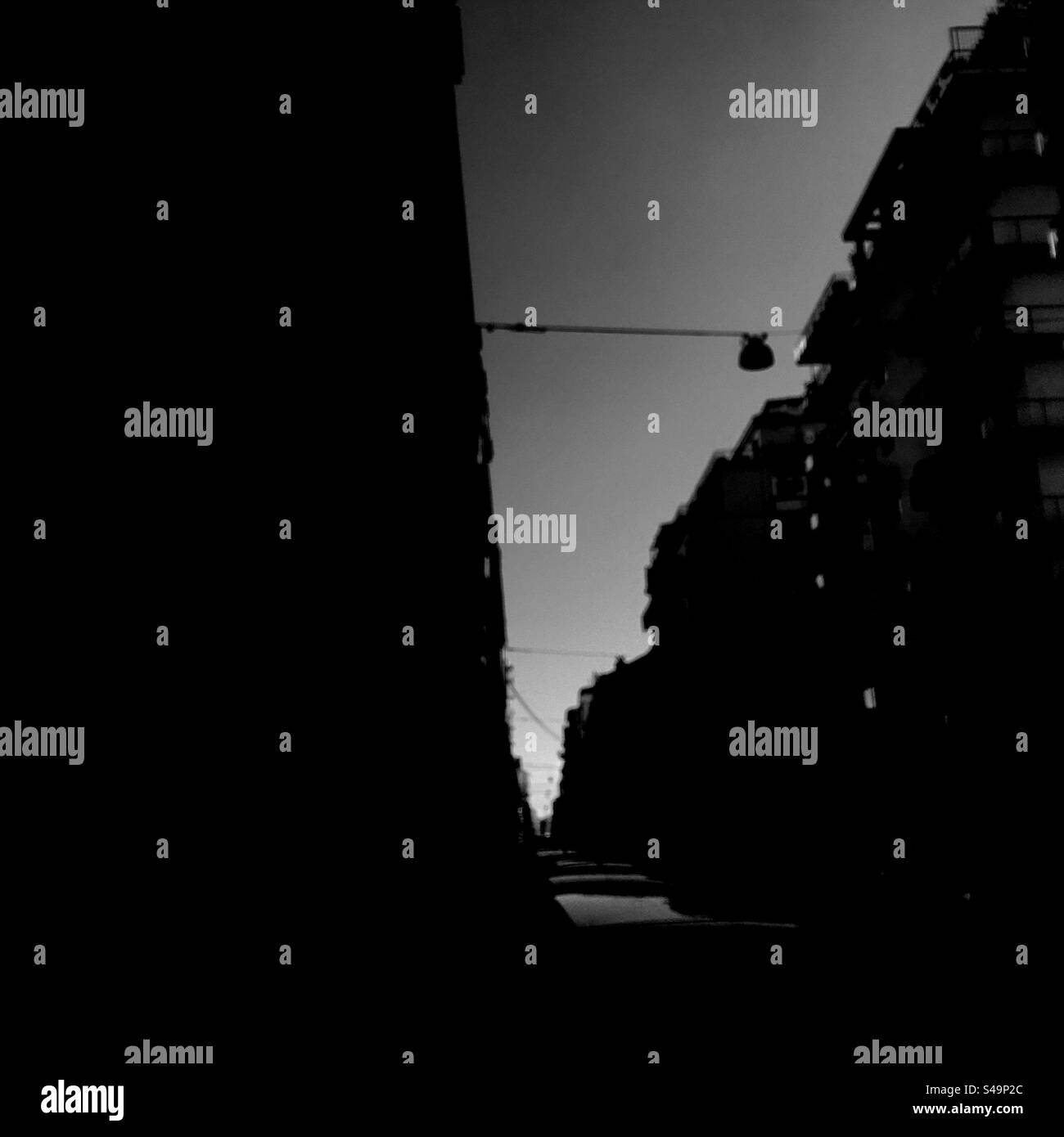 Black and white street view Black and White Stock Photos & Images - Alamy