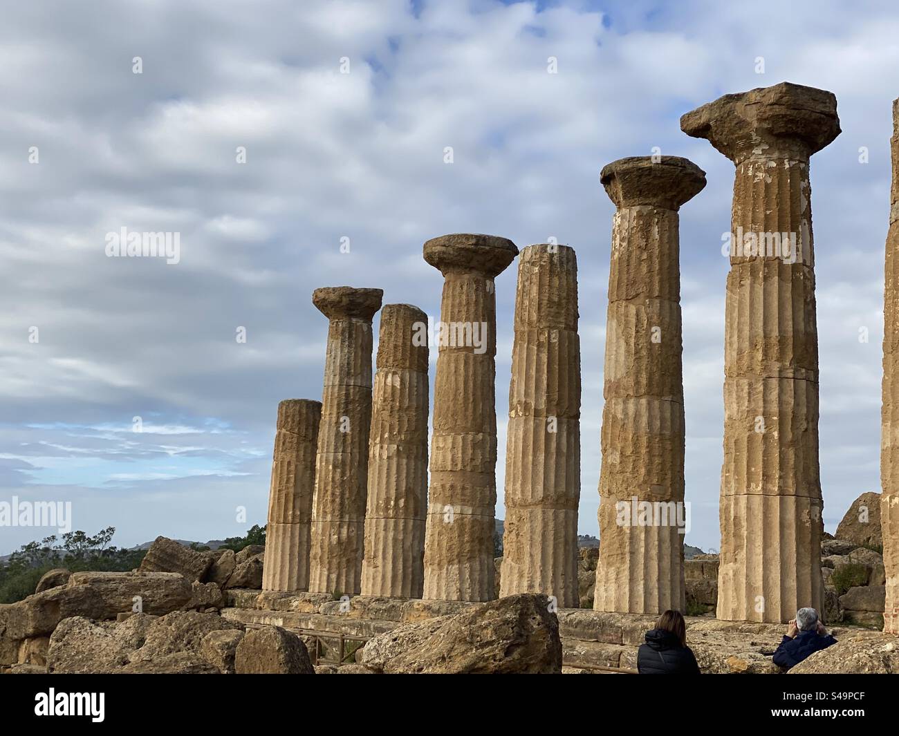 Columns on display Stock Photo - Alamy