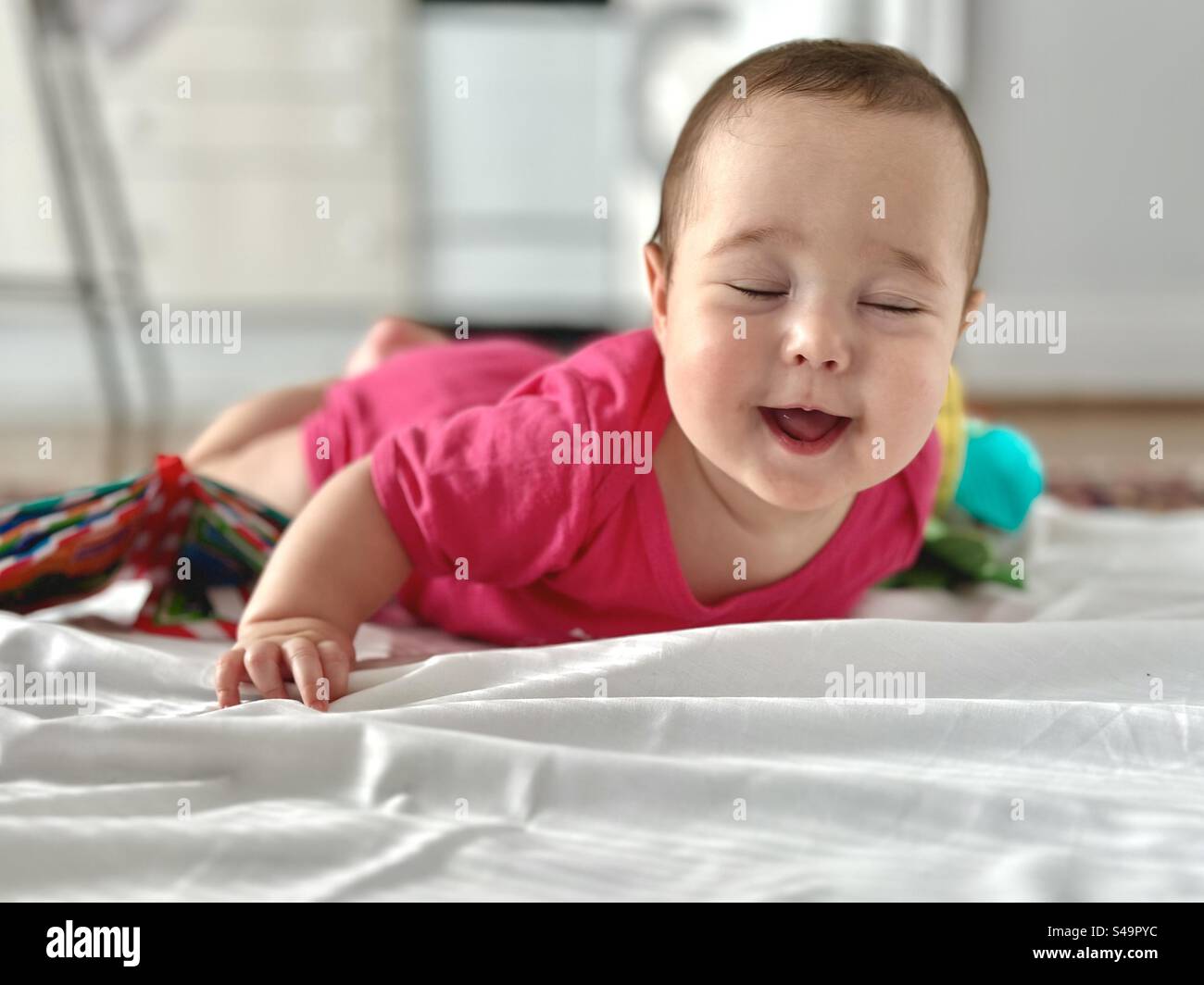 Tummy time baby hi-res stock photography and images - Alamy