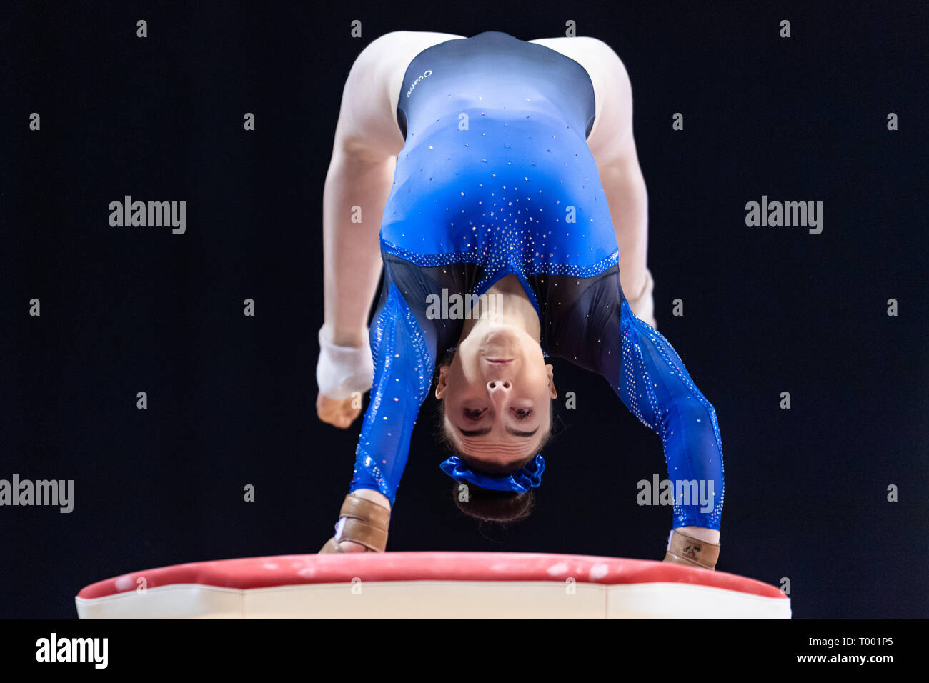 Gymnastics balance beam ellie russell hi-res stock photography and ...
