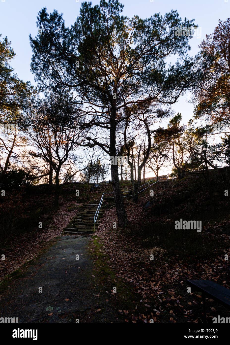 Small foot steps leading to the top of ramberget gothenburg sweden ...