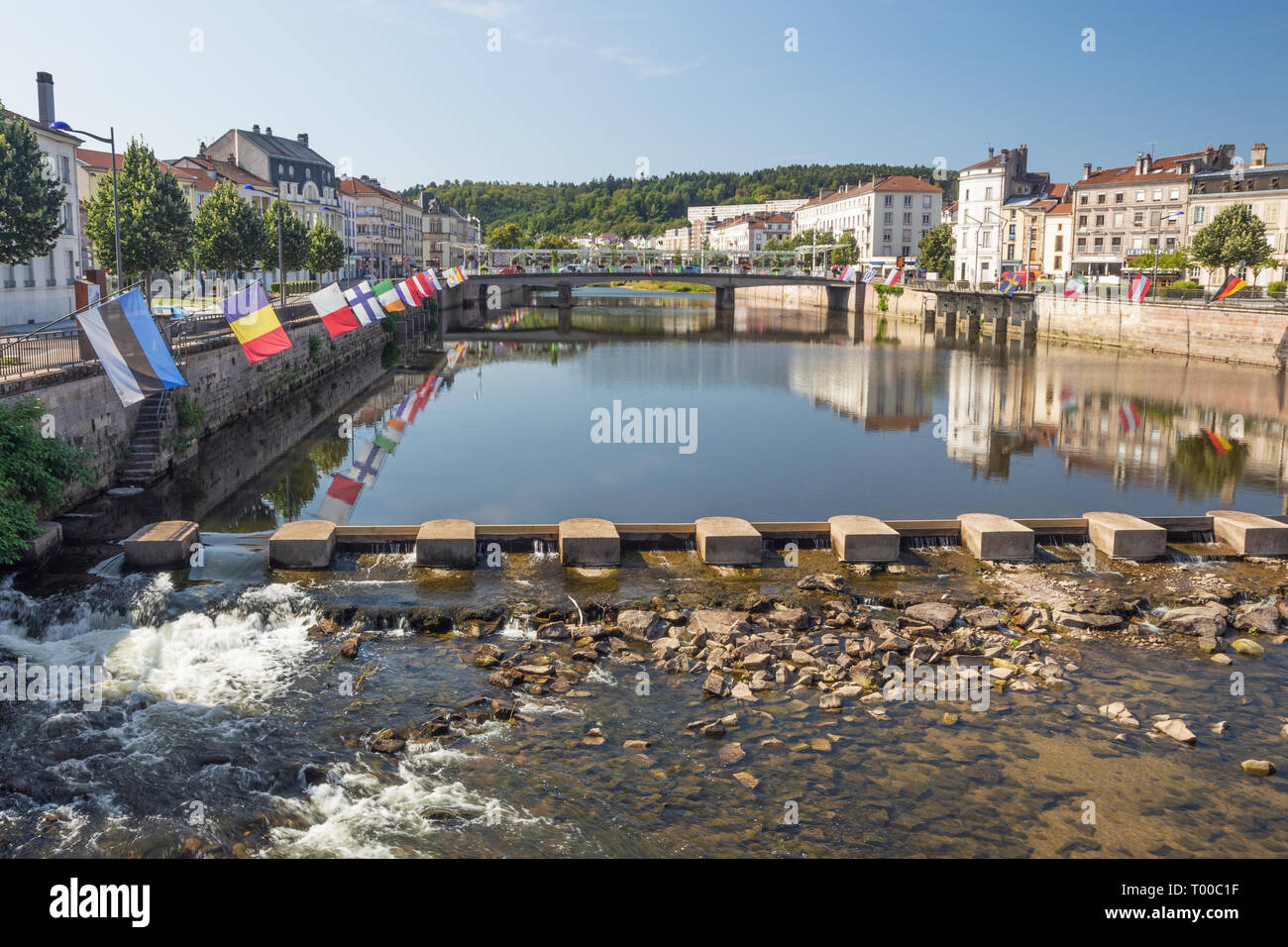 The Moselle at the Clemenceau bridge in Epinal Stock Photo - Alamy