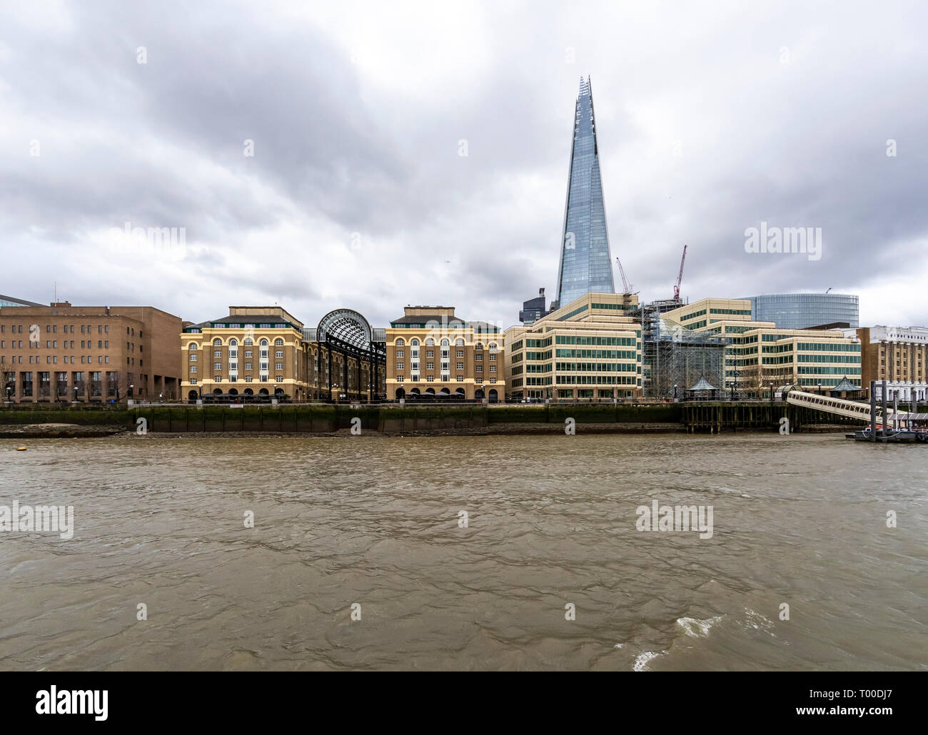The Shard. London's newest skyscraper dominates the Thames river front ...