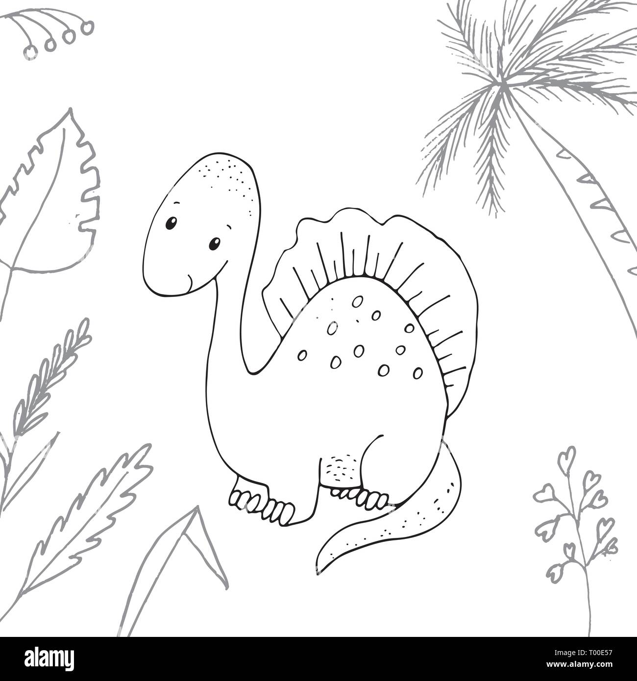 Cretaceous Dinosaur Drawing