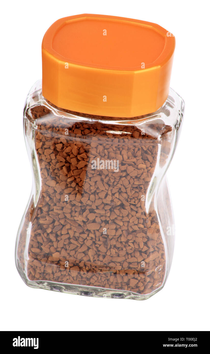 jar of instant coffee isolated Stock Photo - Alamy