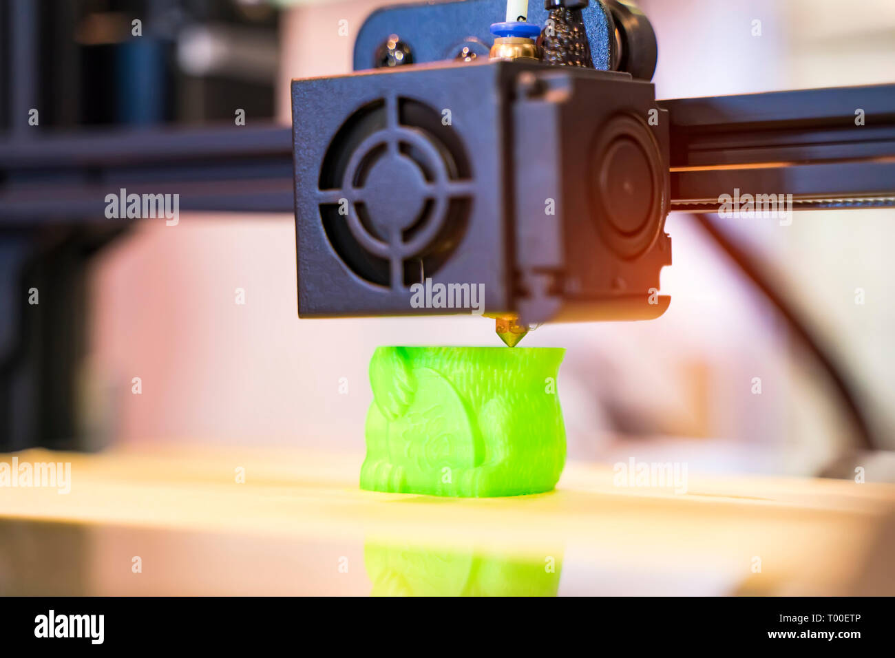Three dimensional printing machine,3D printer Stock Photo - Alamy
