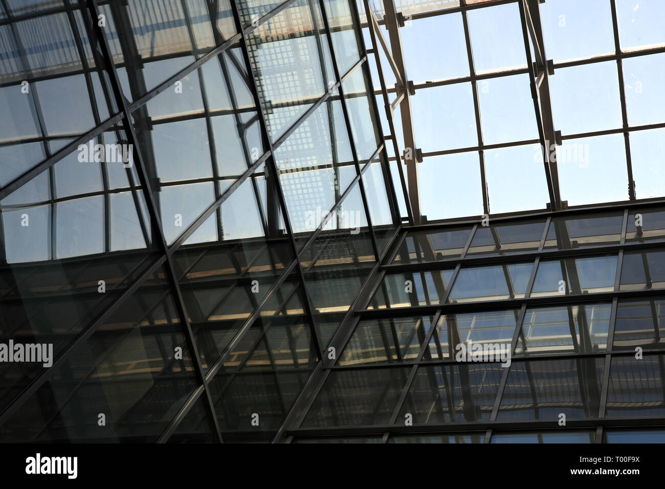 glass roof of building Stock Photo - Alamy