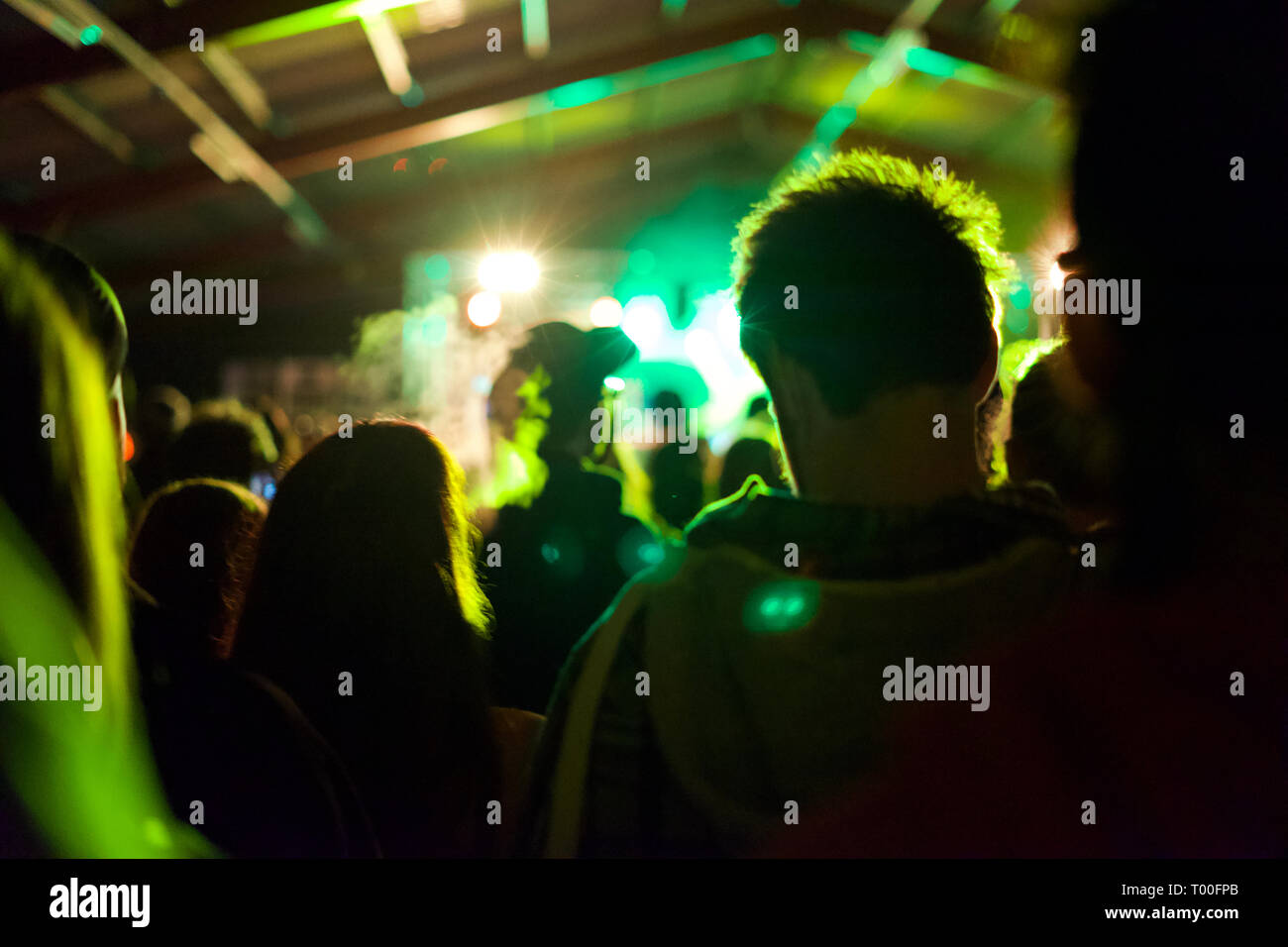 Night life lights at a festival Stock Photo - Alamy