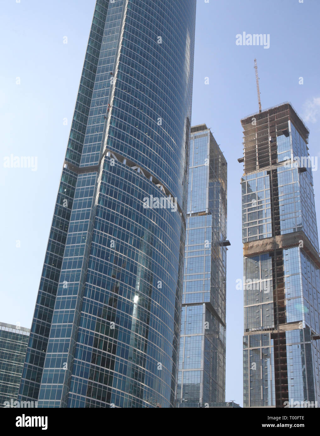 skyscraper develop on sky background at day Stock Photo - Alamy