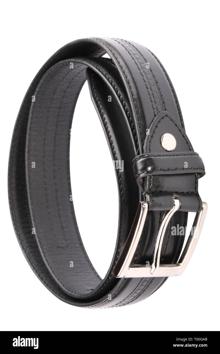 Leather Belt Strap Isolated Stock Photo - Alamy