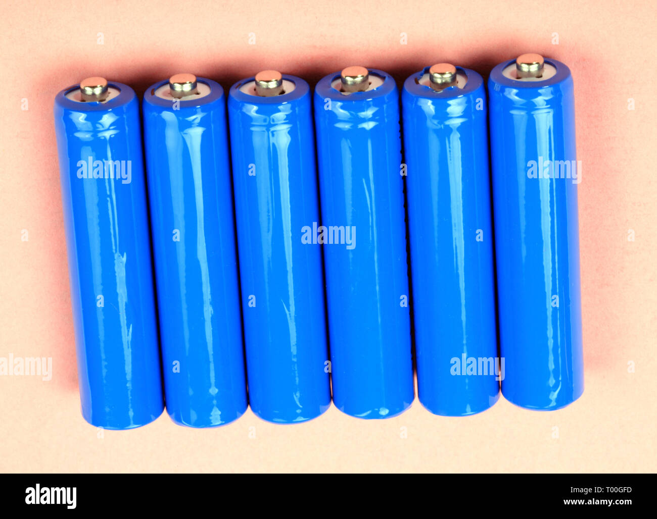 six electric battery Stock Photo - Alamy
