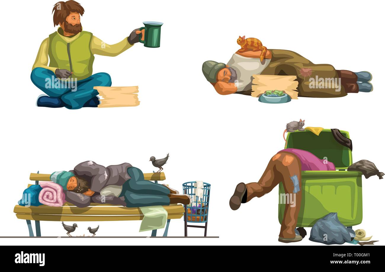 Poor poverty Stock Vector Images - Alamy