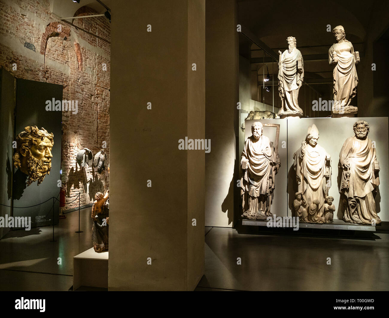 MILAN, ITALY - FEBRUARY 24, 2019: interior of Grande Museo del Duomo di ...