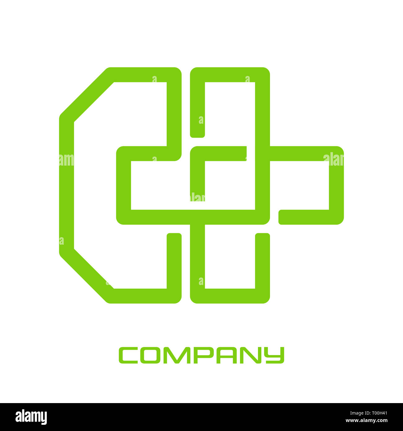 Cross letter C logo Stock Photo - Alamy