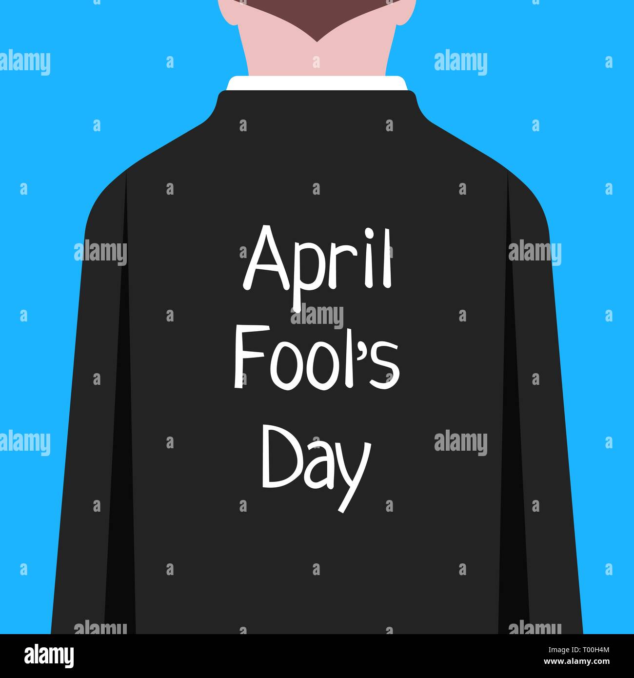 april fool day like man in suit prank Stock Vector Image & Art - Alamy