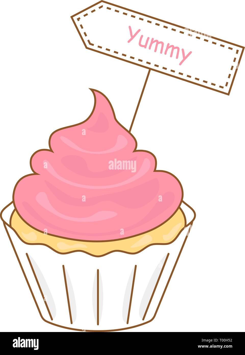 Elegant chocolate cake Stock Vector Images - Alamy