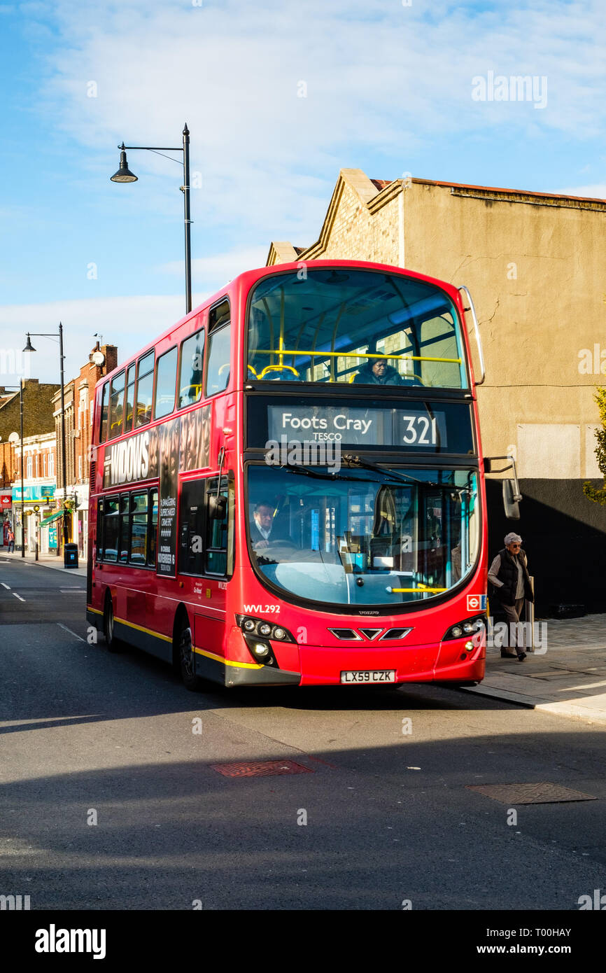 Go-Ahead Group Double Decker Bus, High Street, Sidcup, Kent Stock Photo ...