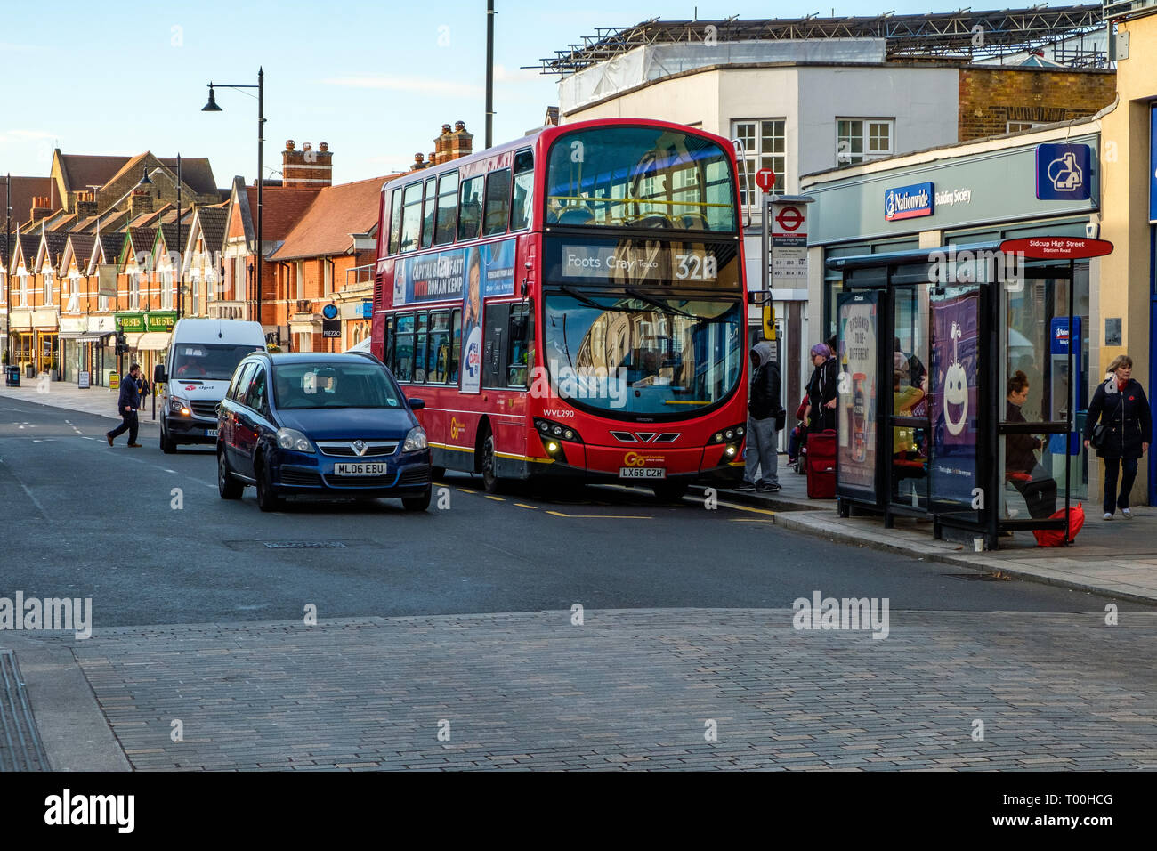Go-Ahead Group Double Decker Bus, High Street, Sidcup, Kent Stock Photo ...