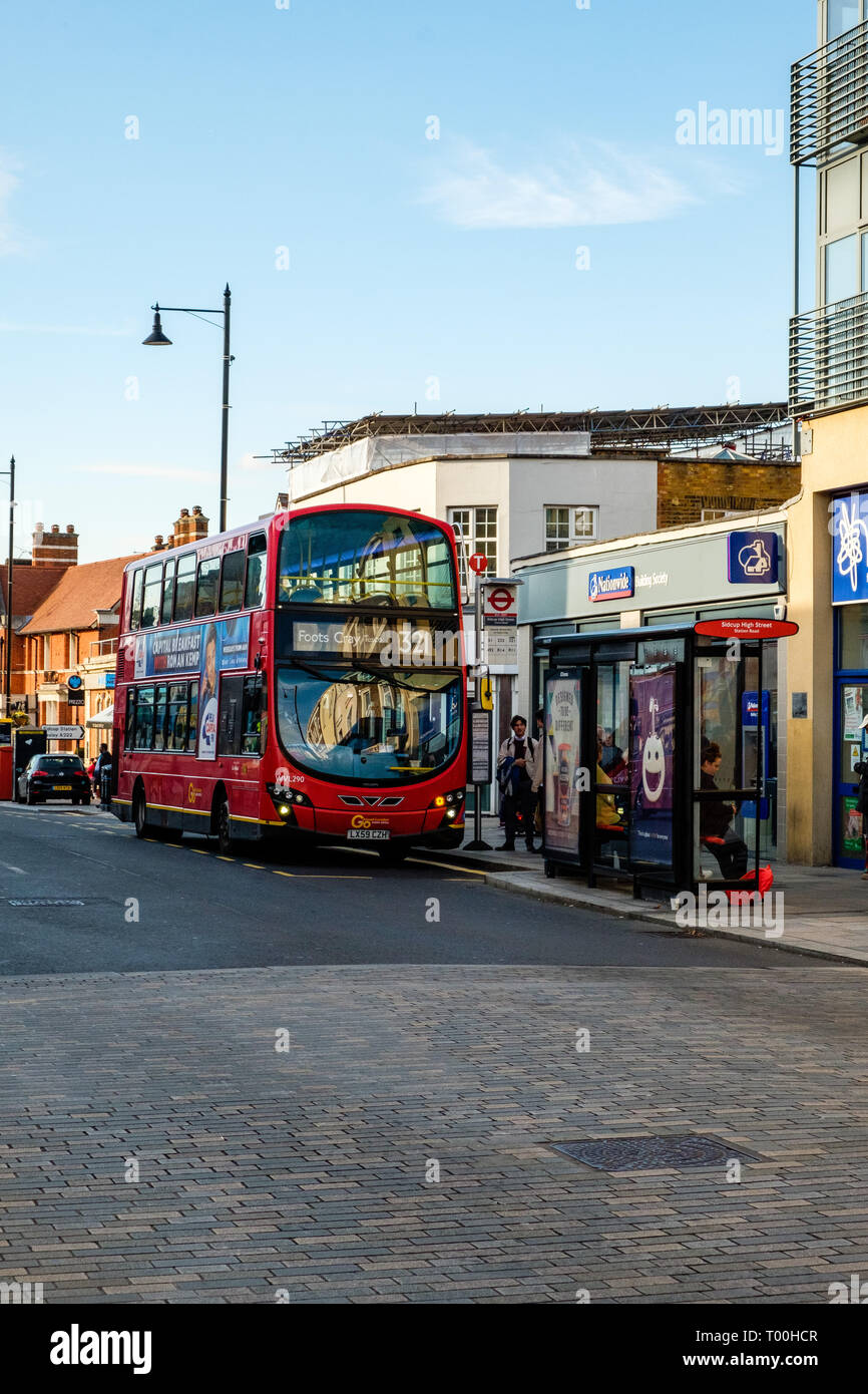 Go-Ahead Group Double Decker Bus, High Street, Sidcup, Kent Stock Photo ...