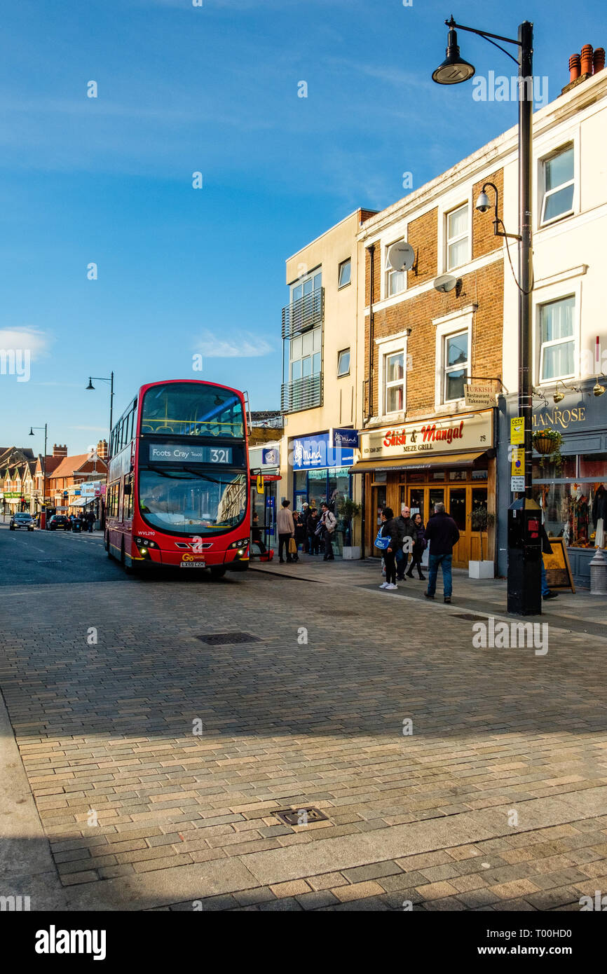 Go-Ahead Group Double Decker Bus, High Street, Sidcup, Kent Stock Photo ...