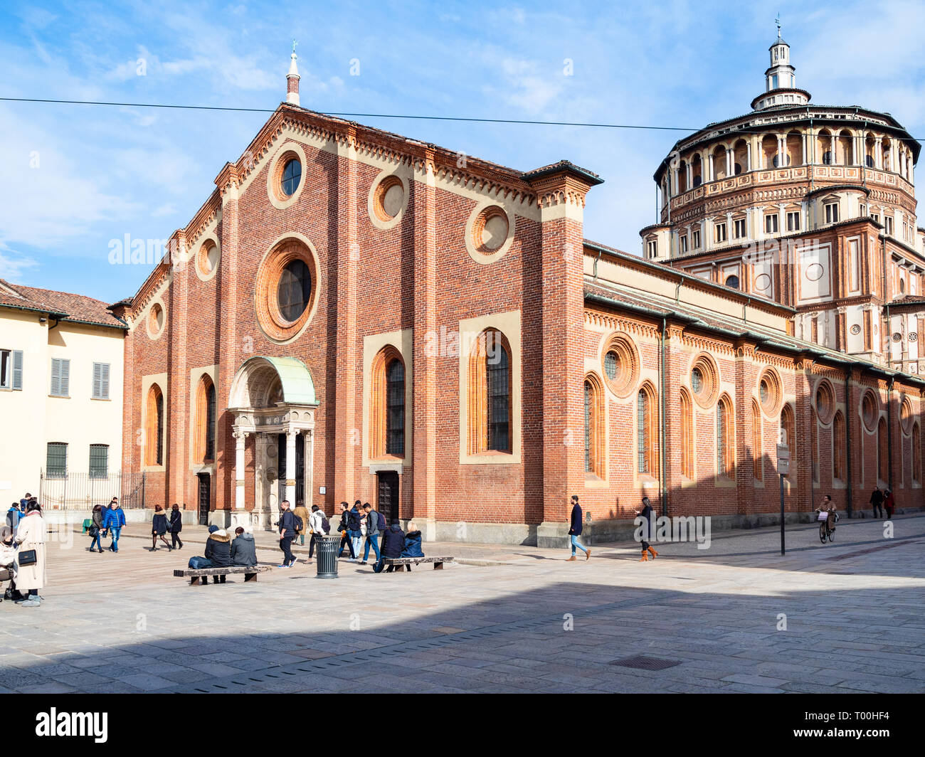 Bramante chiesa di santa maria milano hi-res stock photography and ...