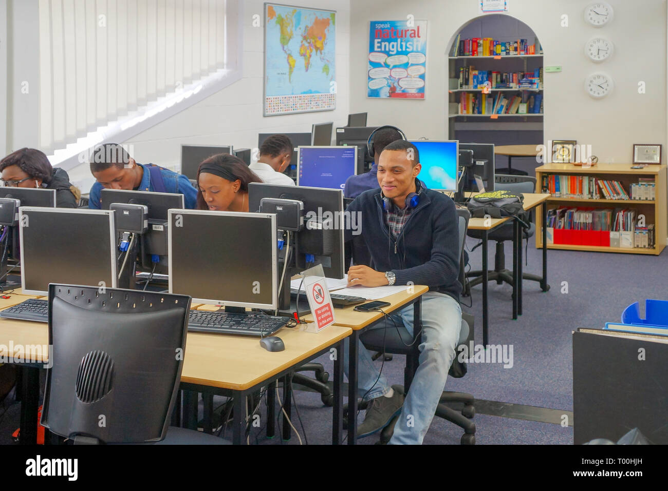 London, England - April 4, 2019: Learning English at the Language ...