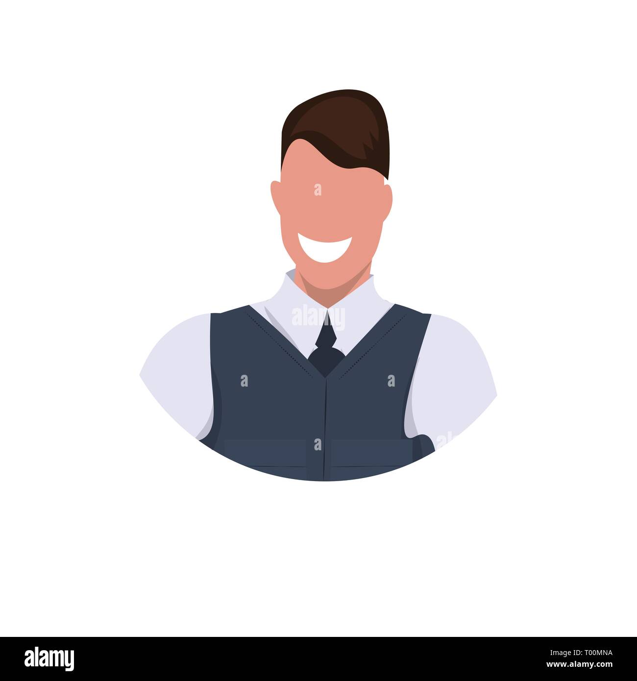 police man face avatar officer in uniform male cop security guard ...