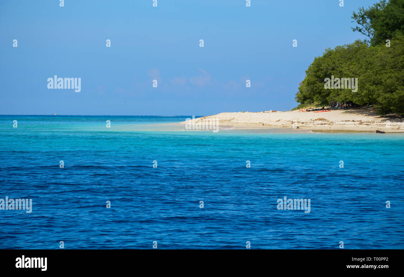 Seascape of Lombok Island, Indonesia. Lombok is a beautiful island ...