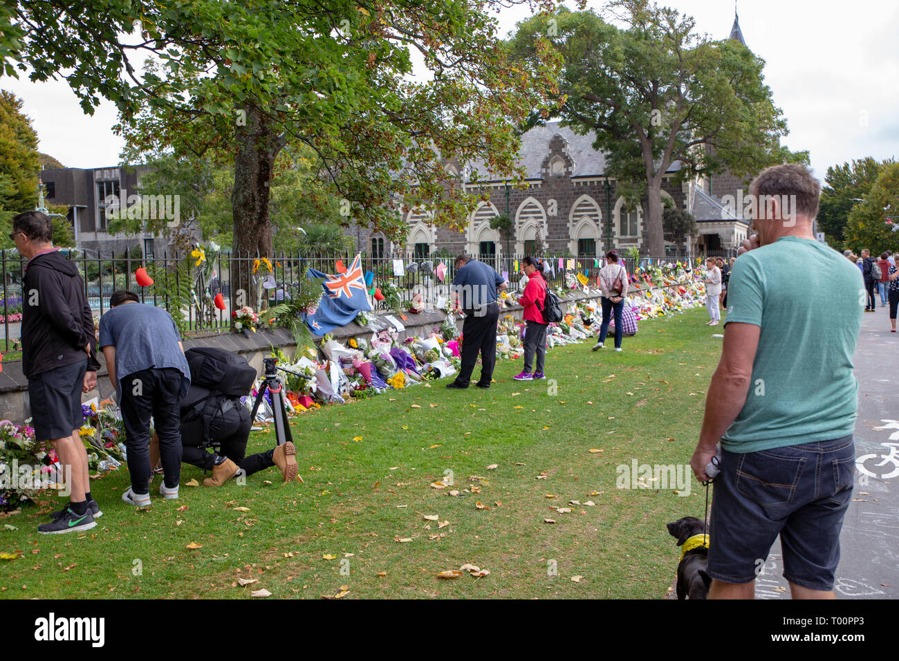Christchurch, Canterbury, New Zealand, March 17 2019: Flowers to ...
