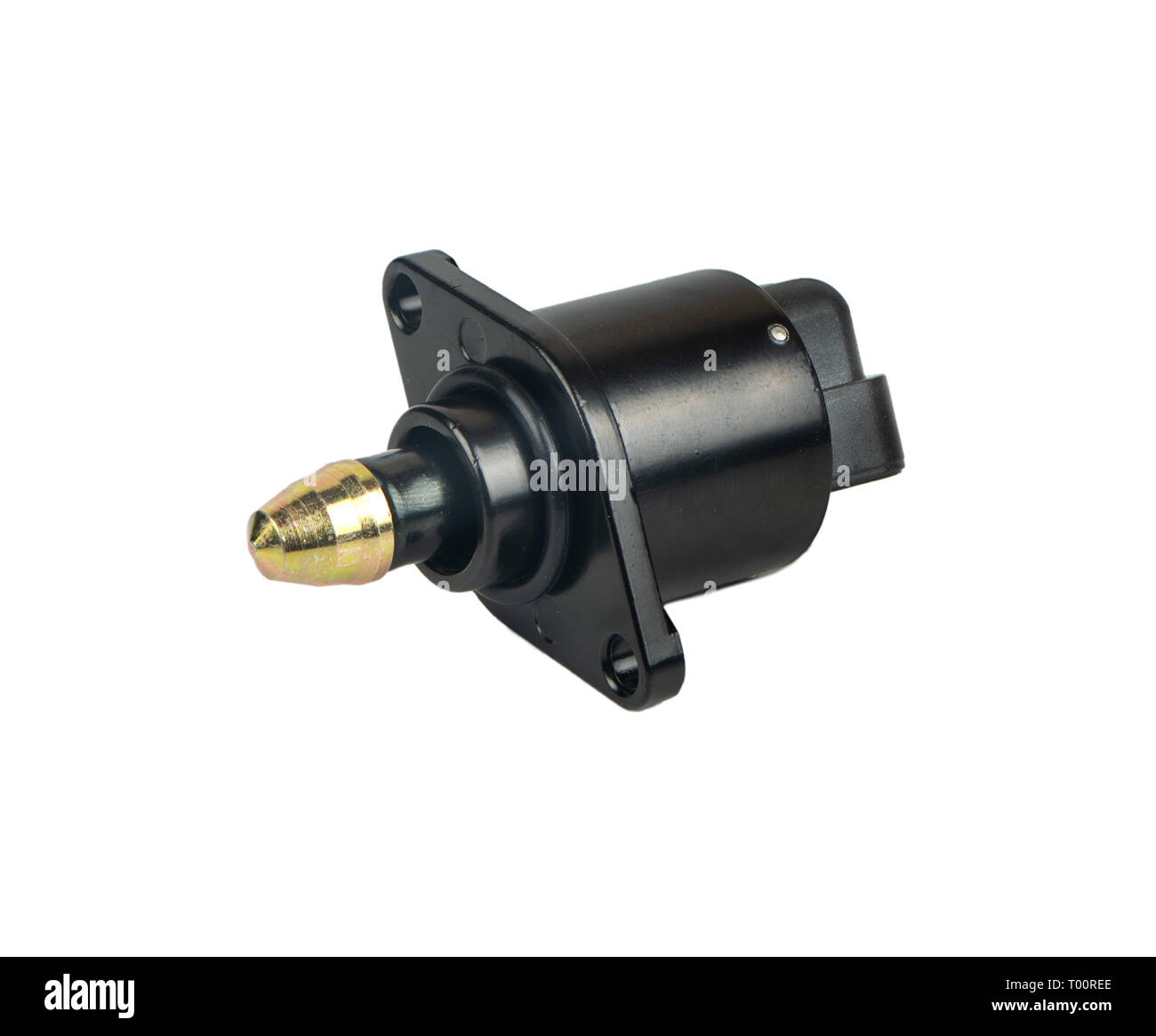 Plastic car idle sensor on white background Stock Photo - Alamy