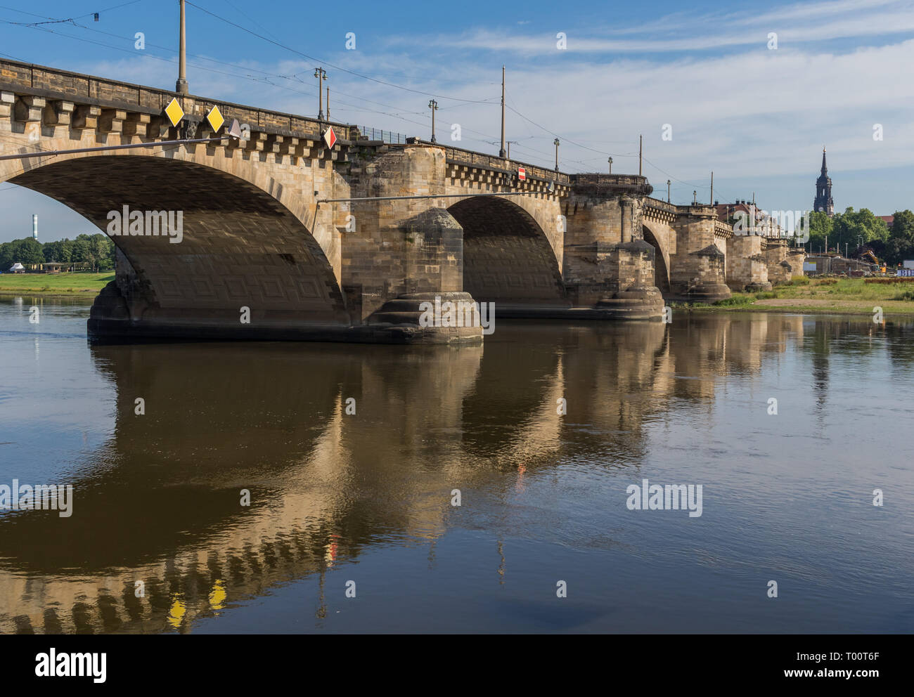 Dresden, Germany - the Elbe River cuts Dresden in two halves, and its ...