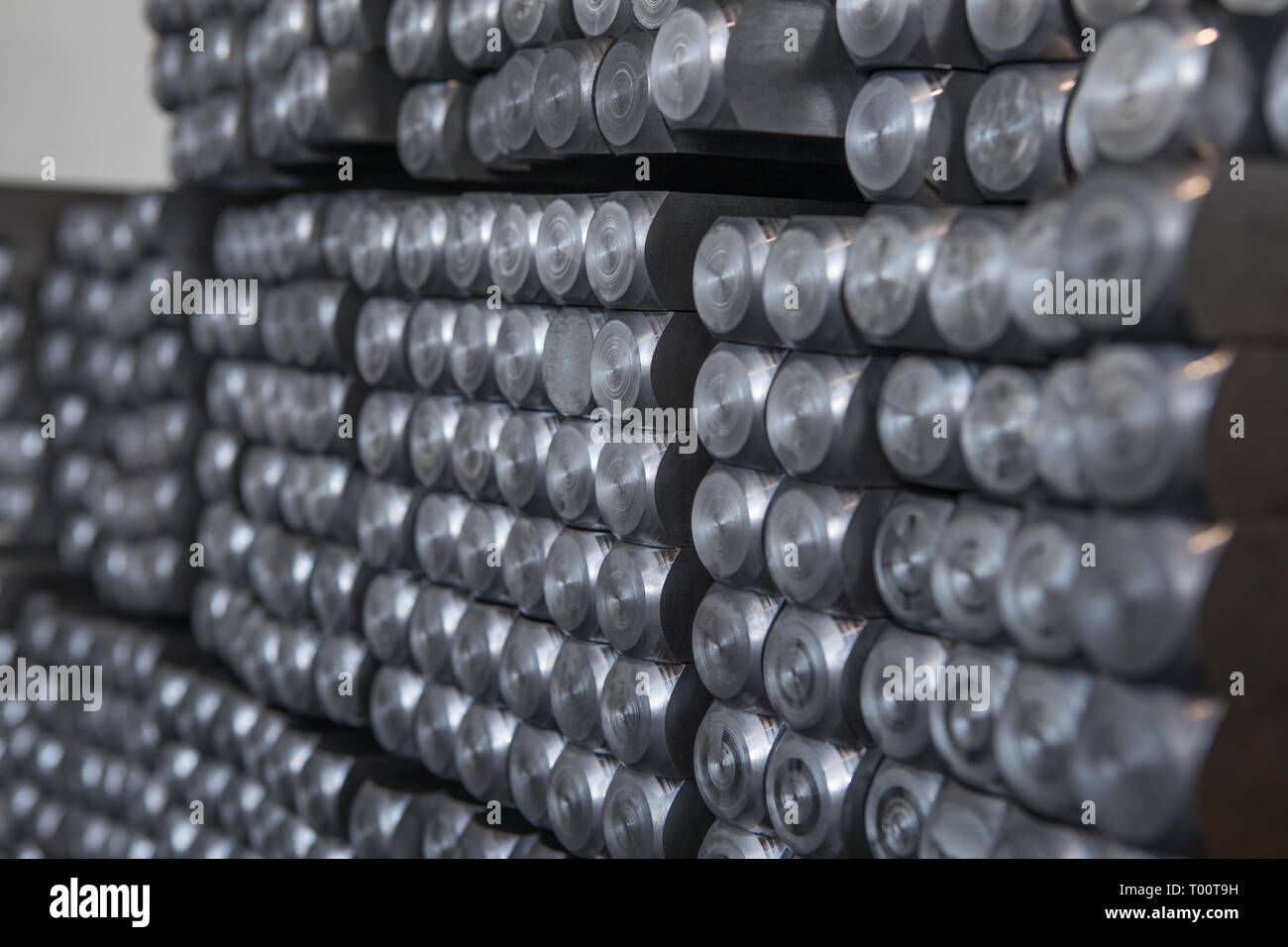 Steel rods of different types. Isolated on white background Stock Photo ...