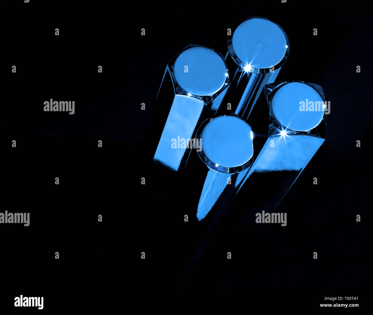 Steel rods of different types. Isolated on white background Stock Photo ...