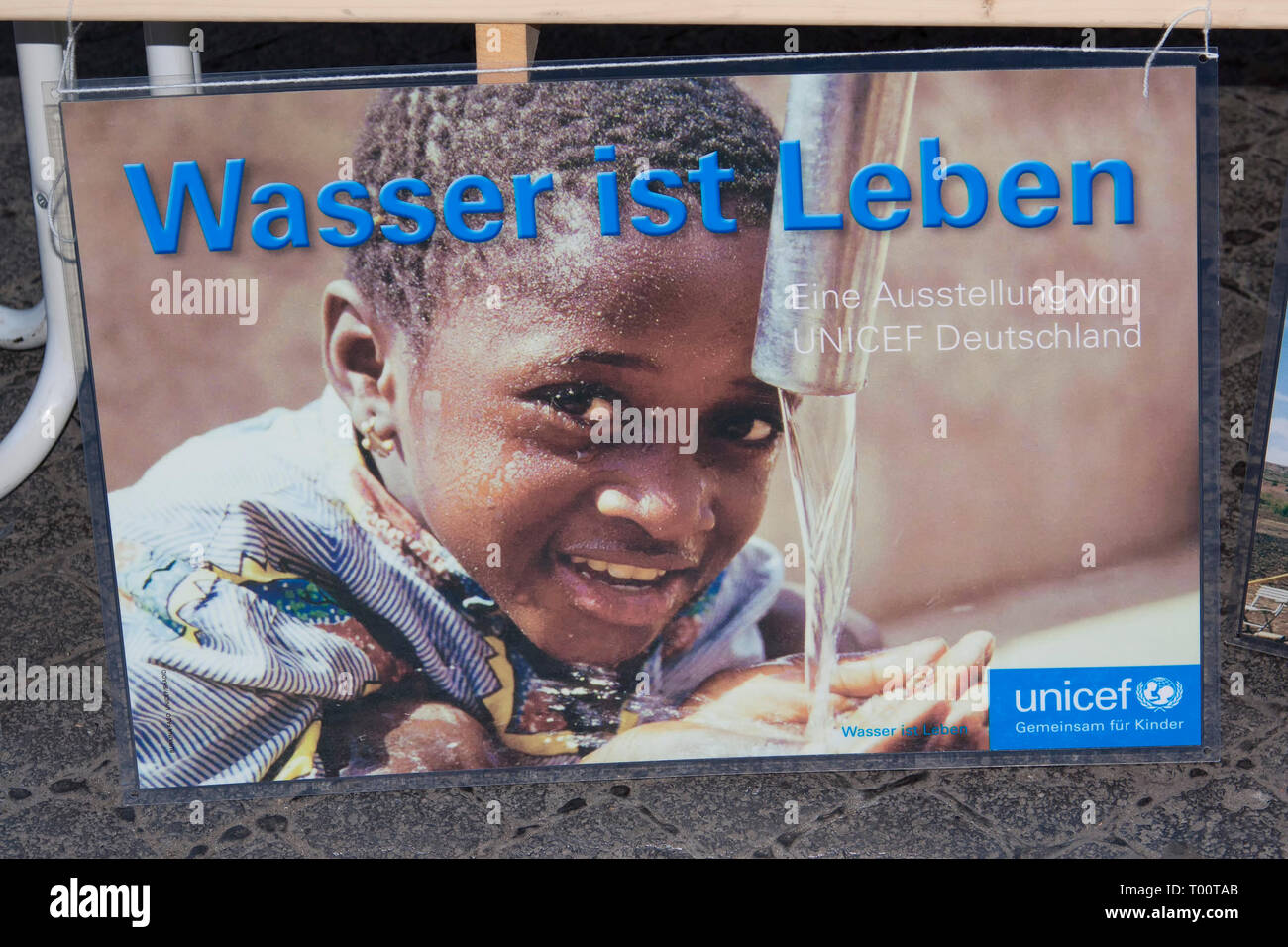 Unicef, water project for Africa, Berlin, Germany Stock Photo - Alamy