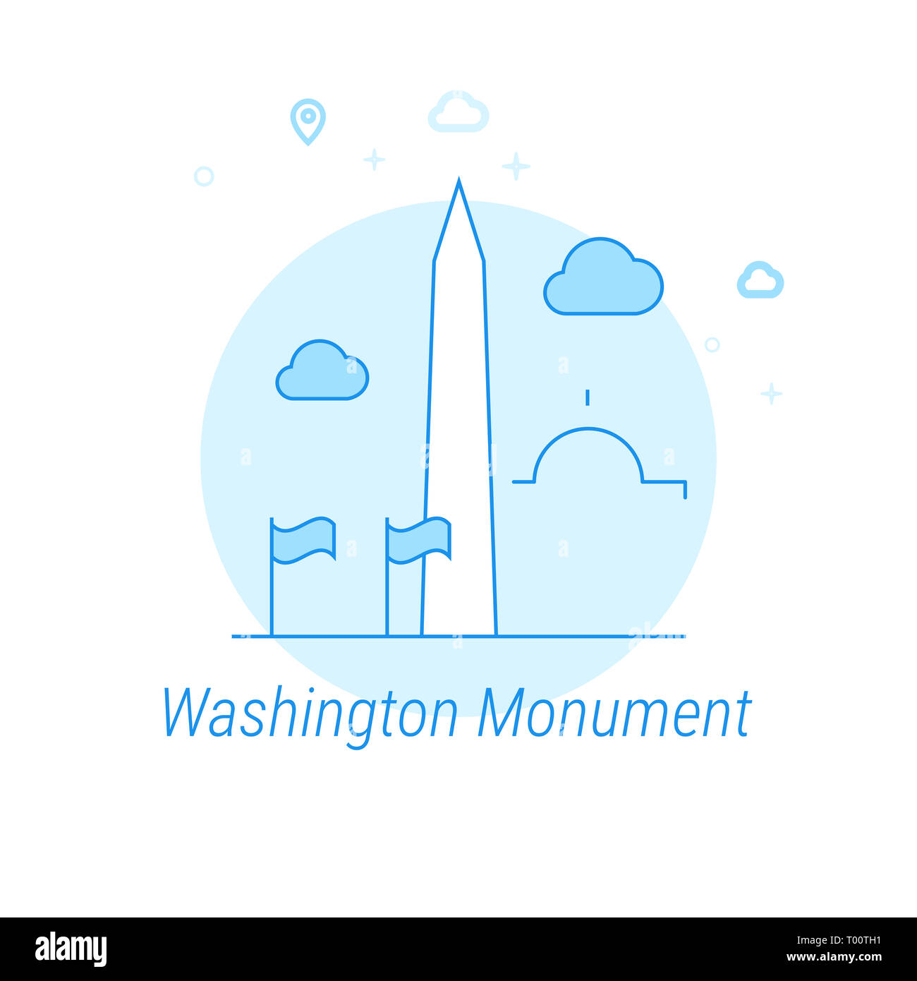 Design of original washington monument Cut Out Stock Images & Pictures ...