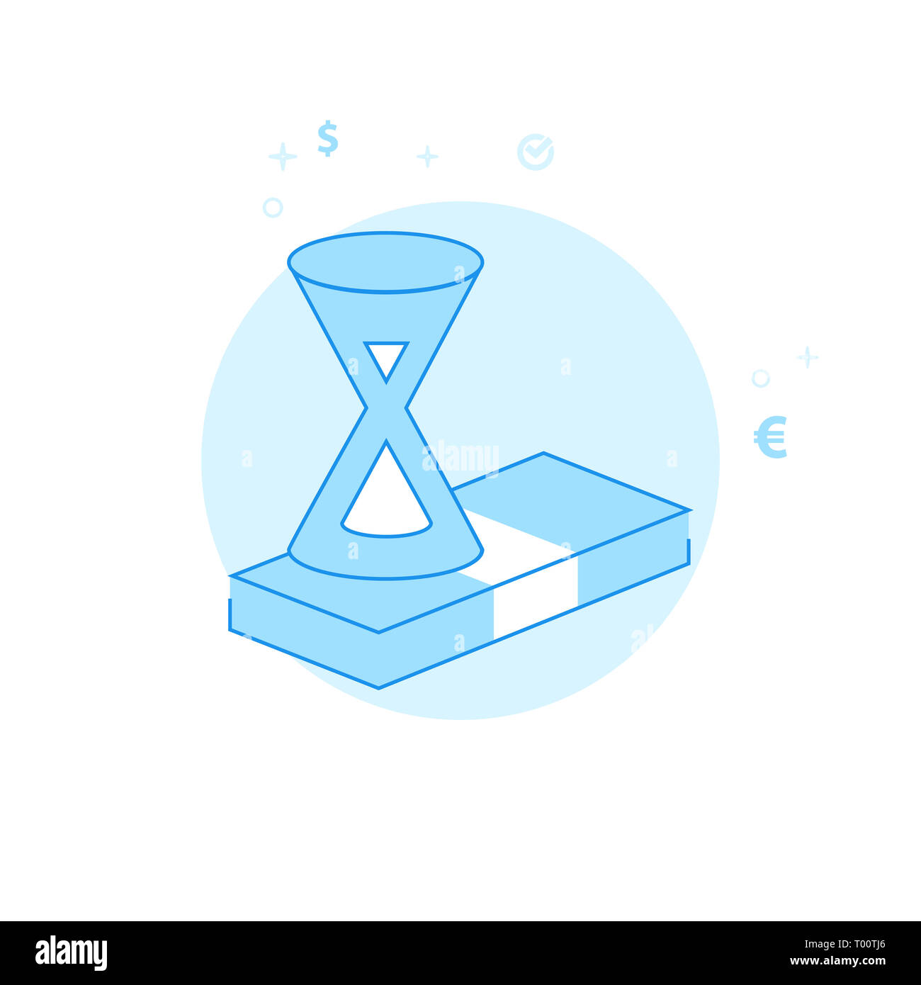 Term Deposit Flat Icon. Money and Finance Illustration. Light Flat ...