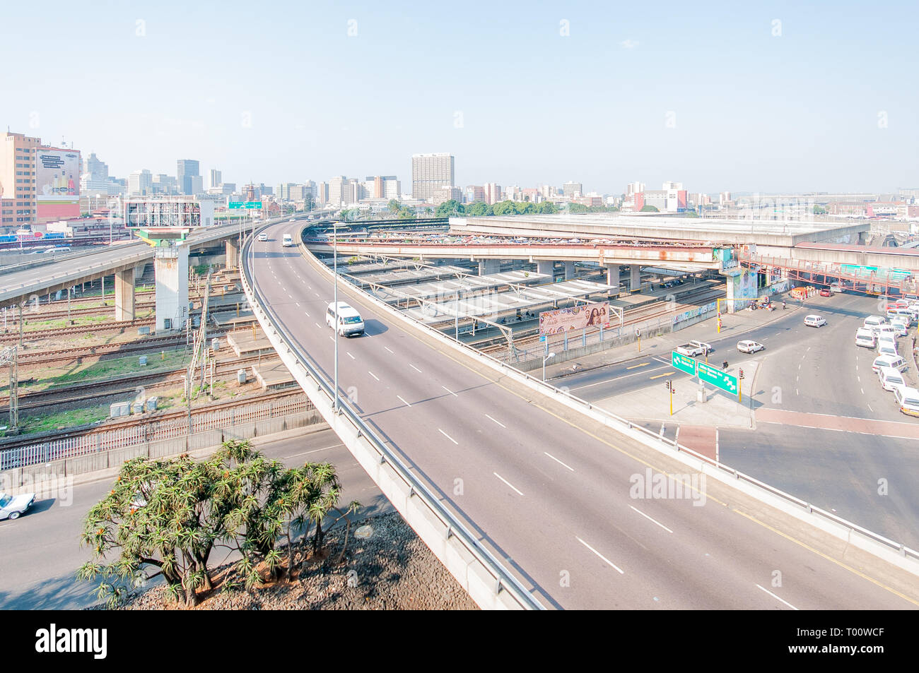 Freeways Leading Into Durban Stock Photo - Alamy