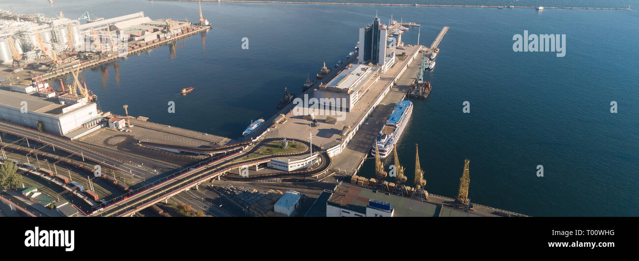 Aerial view odessa sea port hi-res stock photography and images - Alamy